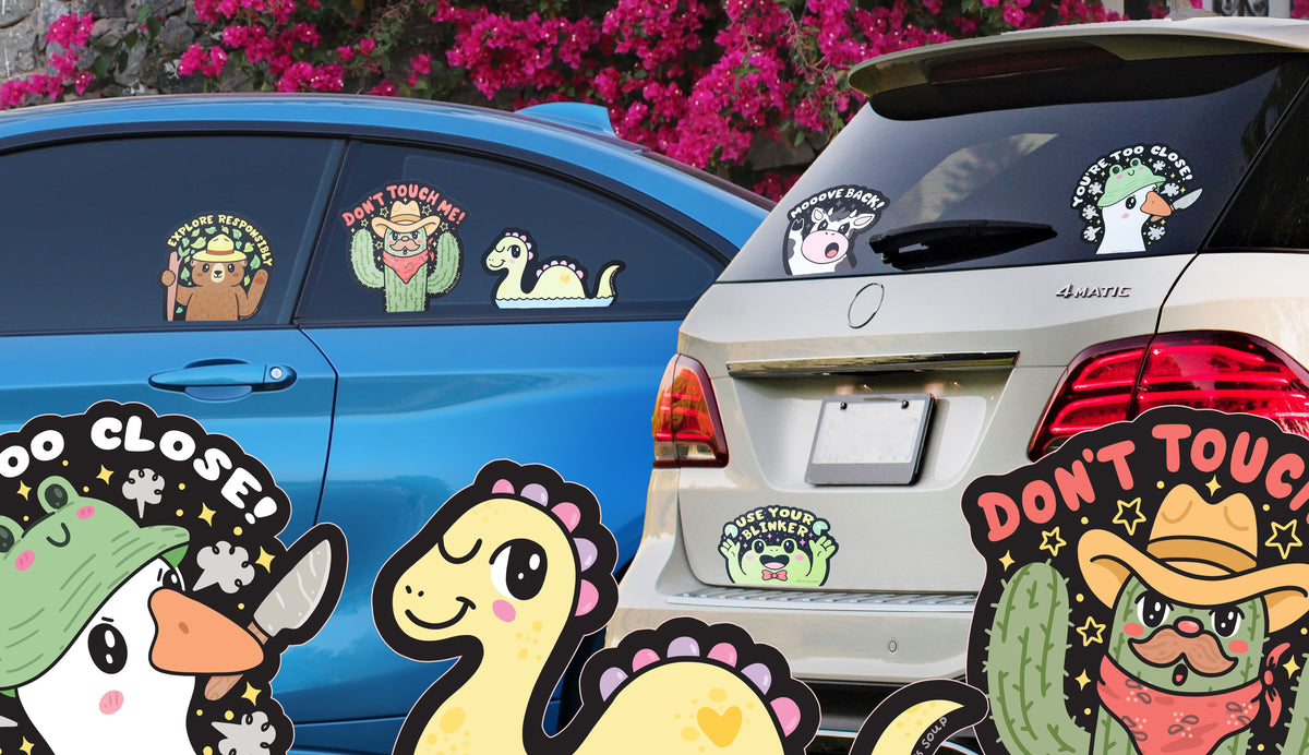 Peek-a-Boo Car Vinyl Stickers – Turtle's Soup