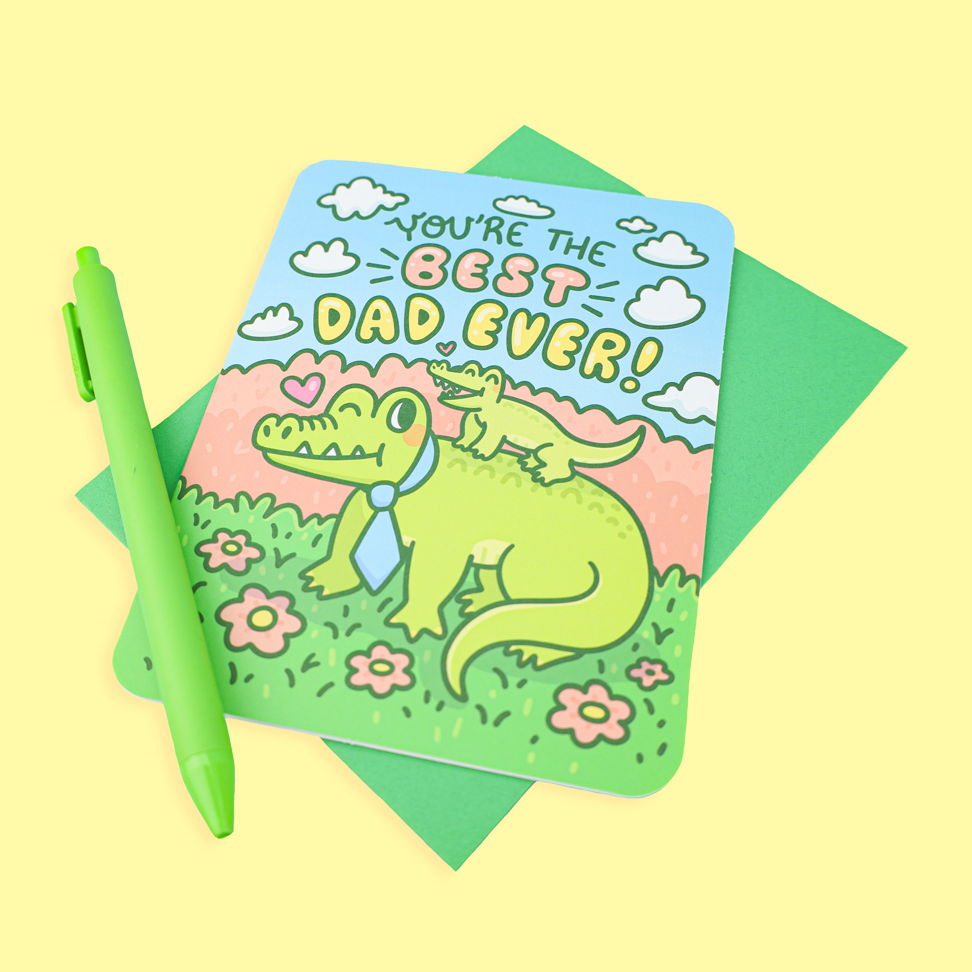 Best Dad Alligator Father's Day Card – Turtle's Soup
