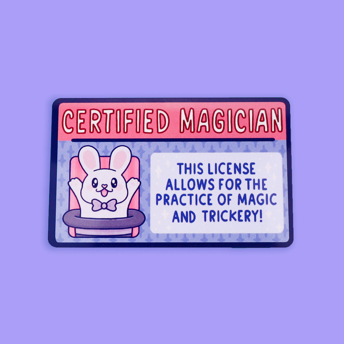 Certified Magician Rabbit Fake Drivers License – Turtle's Soup