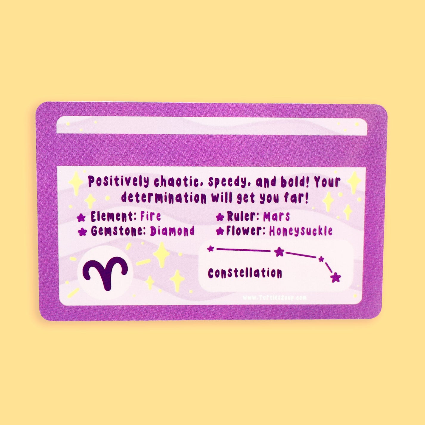 Aries Zodiac Fake Drivers License – Turtle's Soup