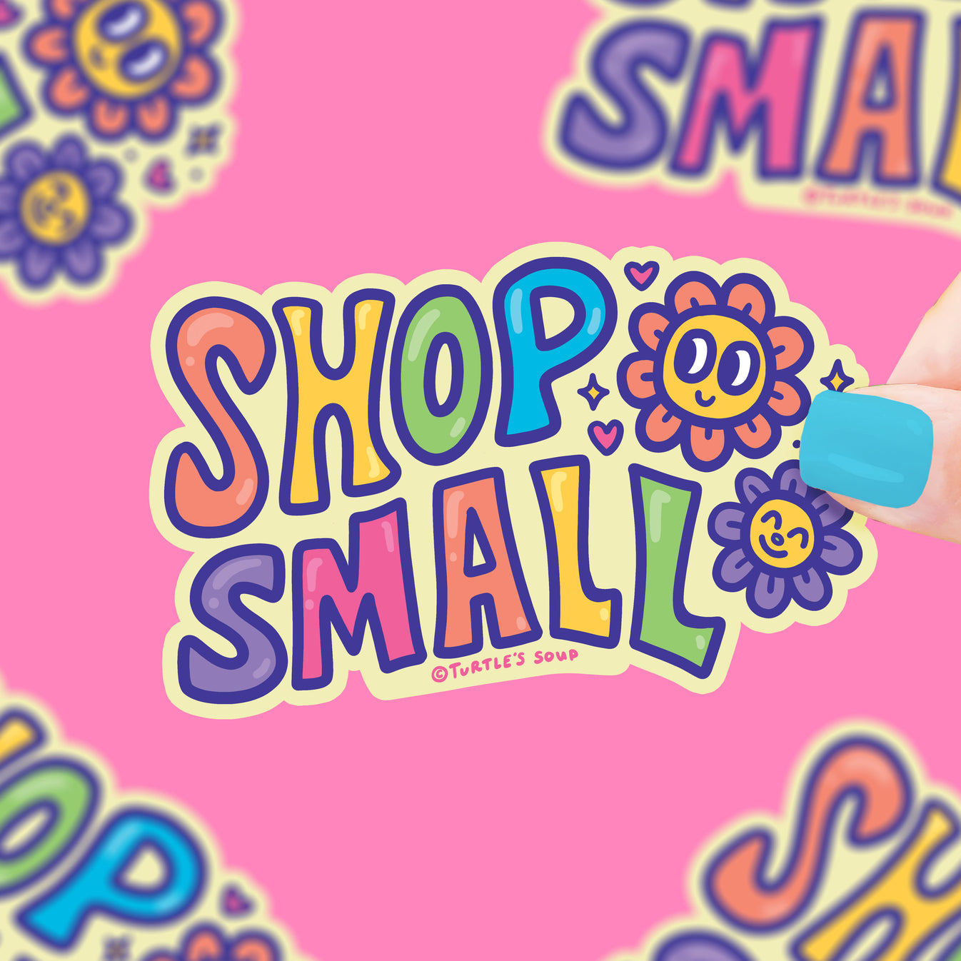 Shop Small Business Vinyl Sticker – Turtle's Soup