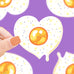 Egg Heart Funny Food Vinyl Sticker – Turtle's Soup