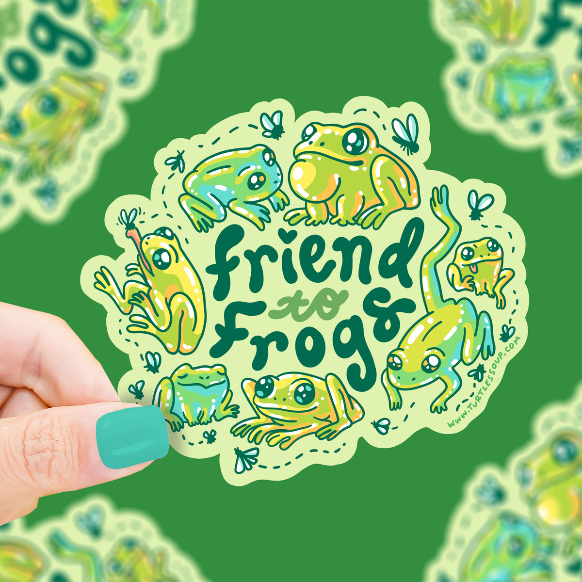 Friend to Frogs Vinyl Sticker – Turtle's Soup