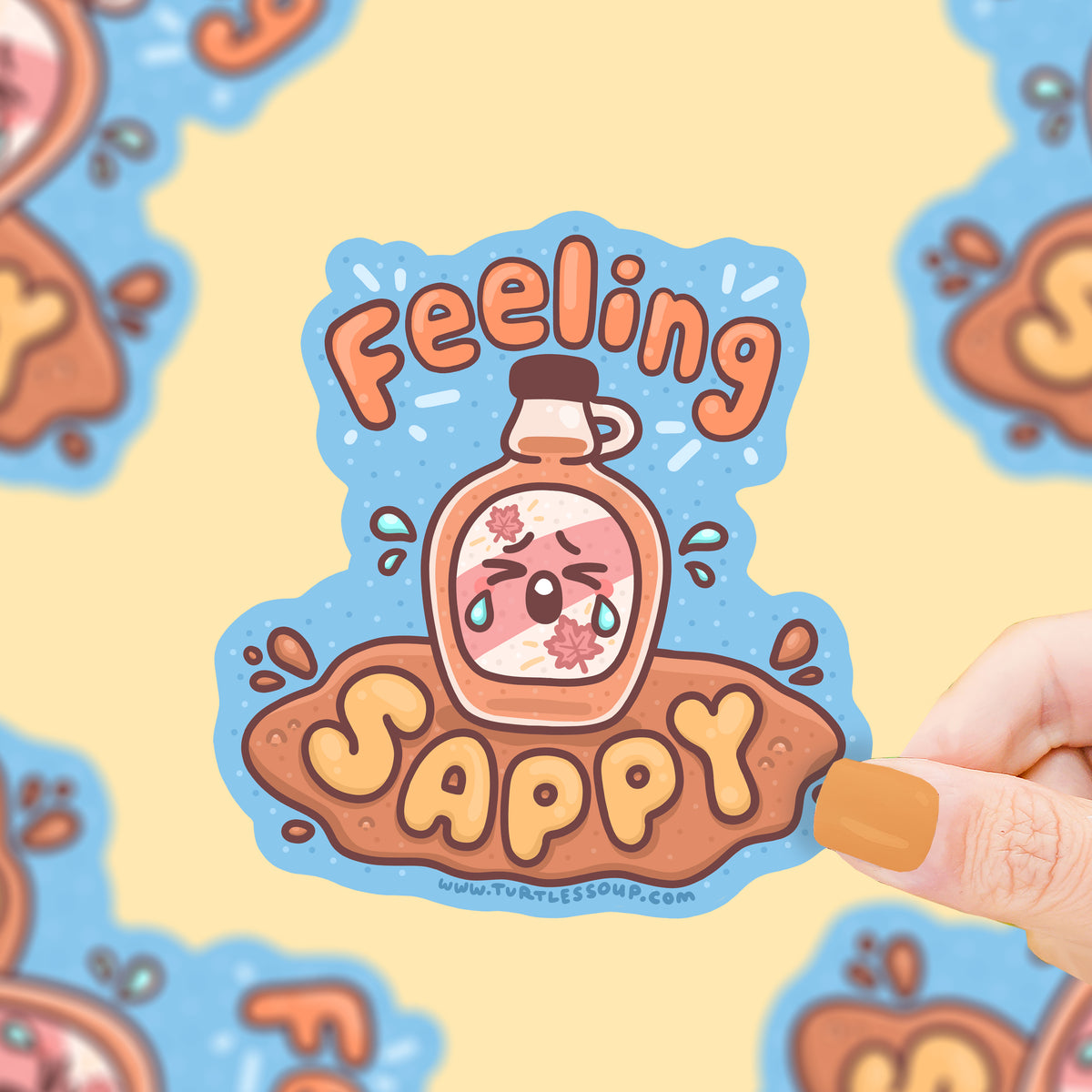 Feeling Sappy Maple Syrun Vinyl Sticker – Turtle's Soup