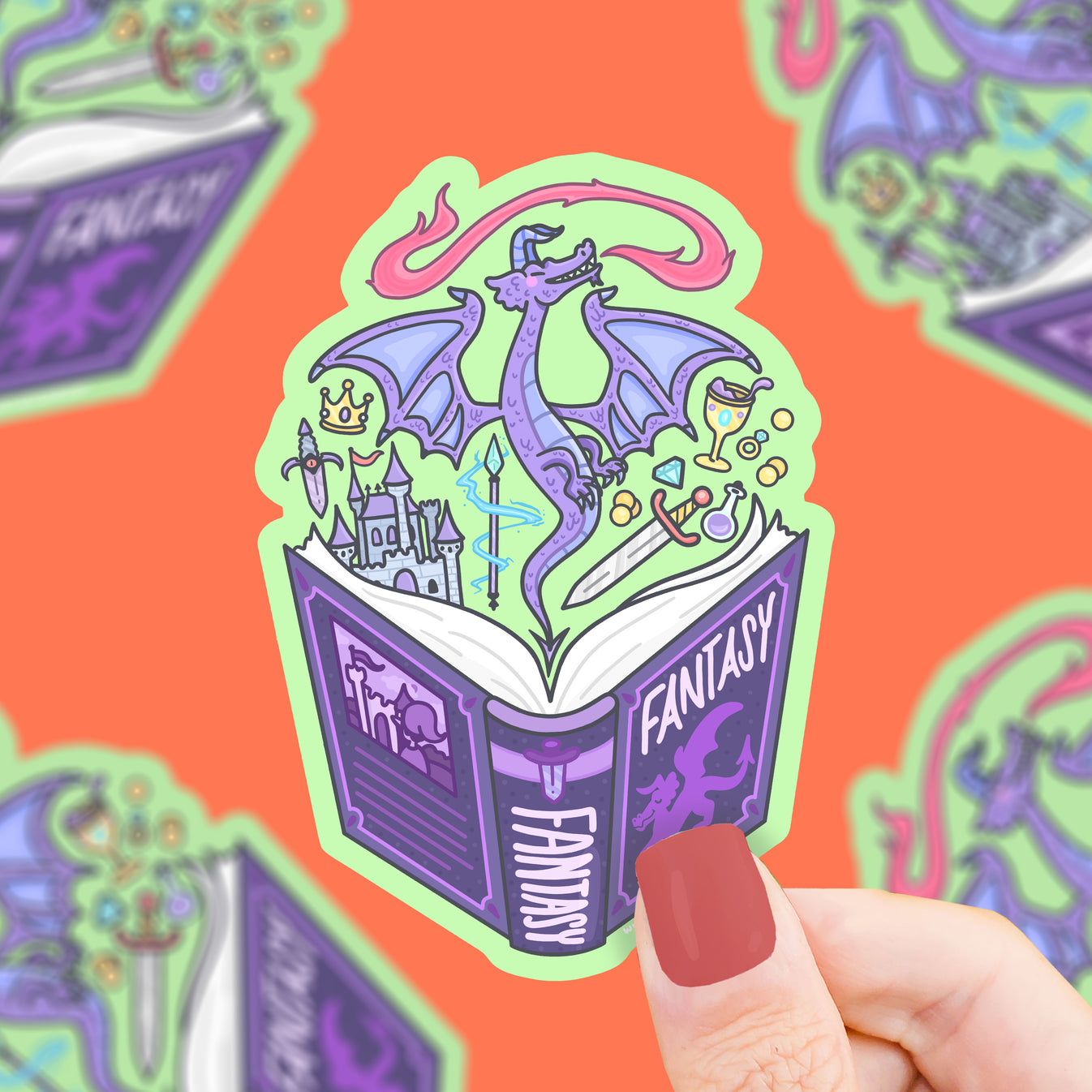 Fantasy Book Club Vinyl Sticker – Turtle's Soup