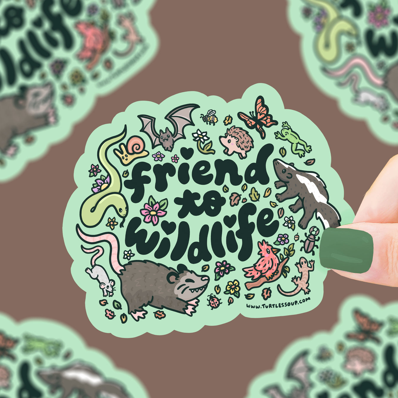 Friend to Wildlife Vinyl Sticker – Turtle's Soup