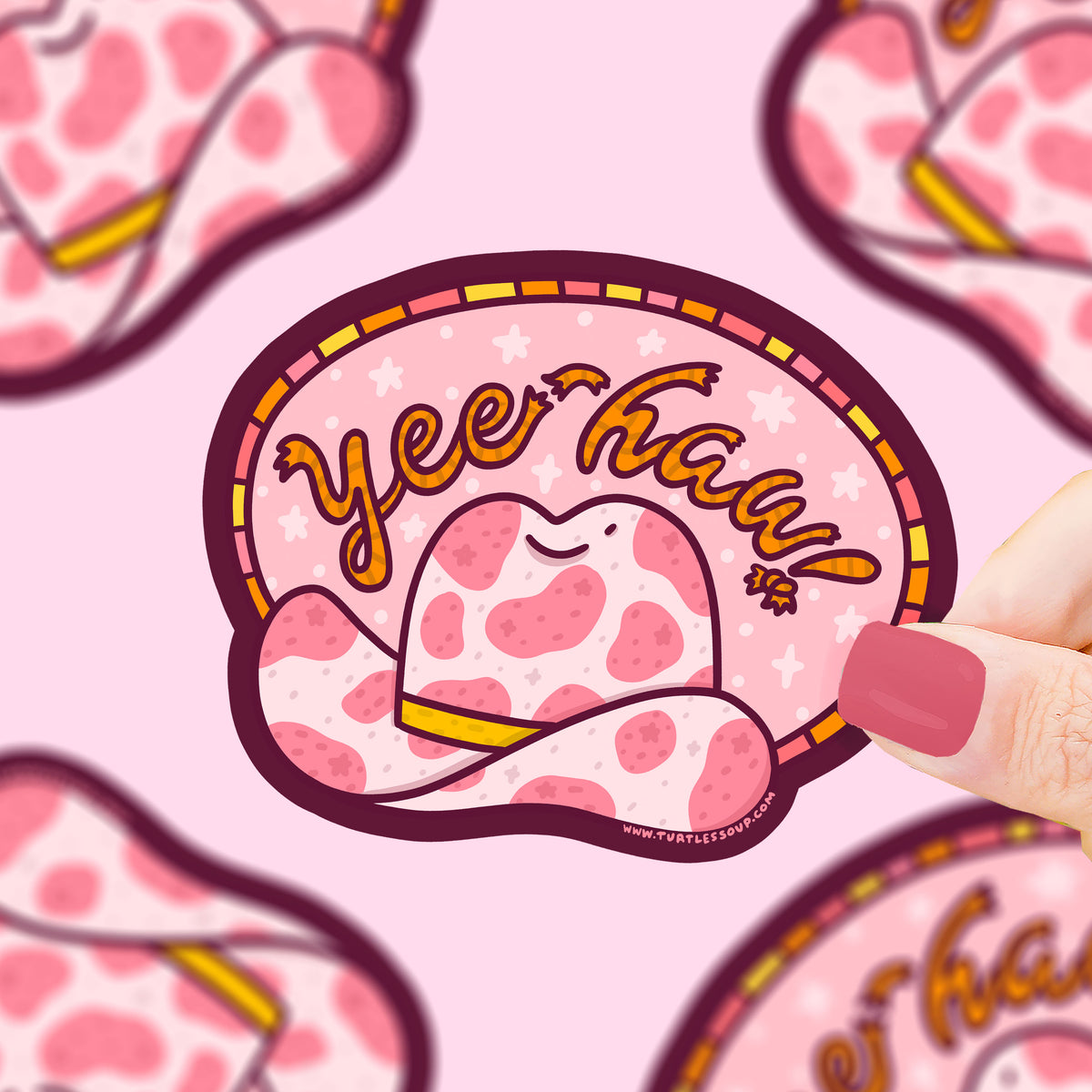 Yee Haw Cowgirl Vinyl Sticker – Turtle's Soup