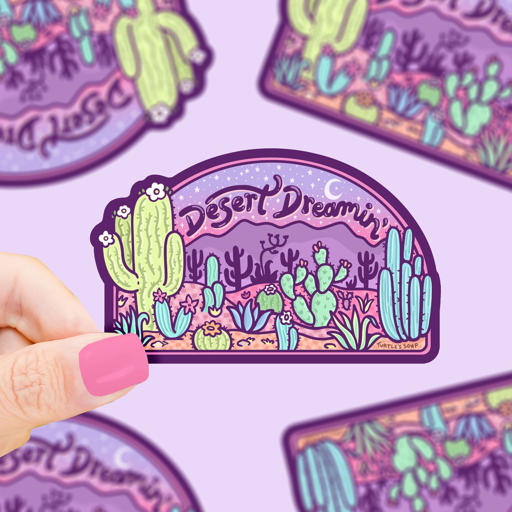 Desert Dreamin’ Vinyl Sticker – Turtle's Soup