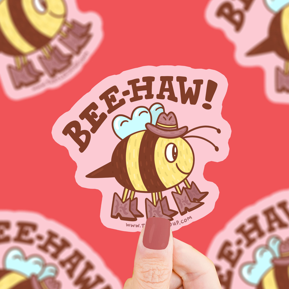 Bee Haw Rodeo Bee Vinyl Sticker – Turtle's Soup