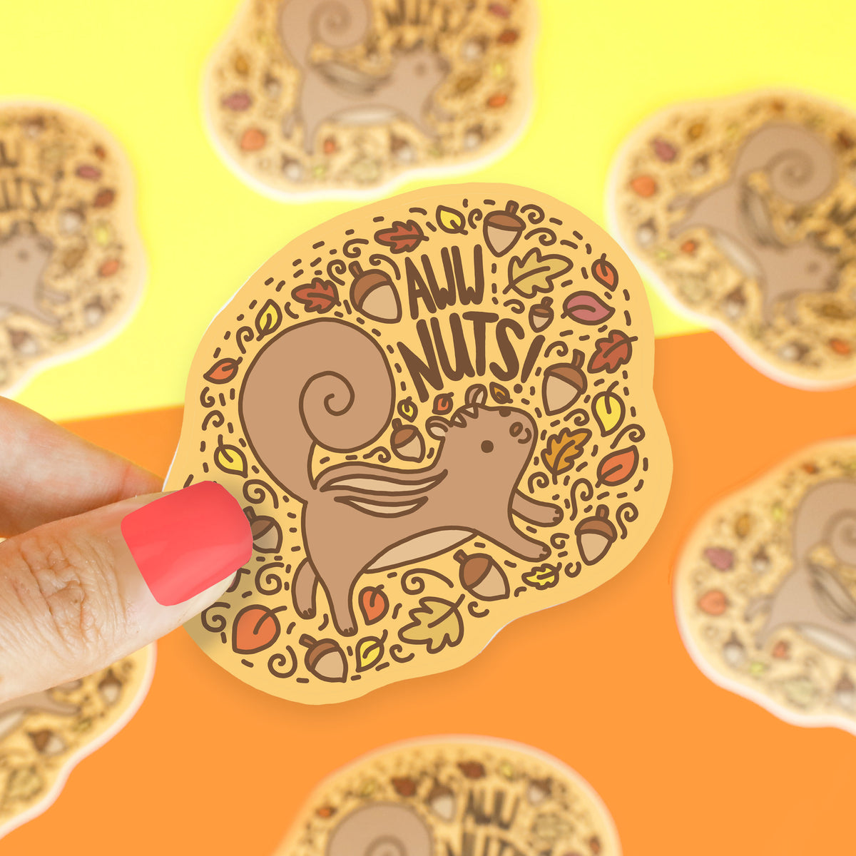 Aww, Nuts! Squirrel Vinyl Sticker – Turtle's Soup