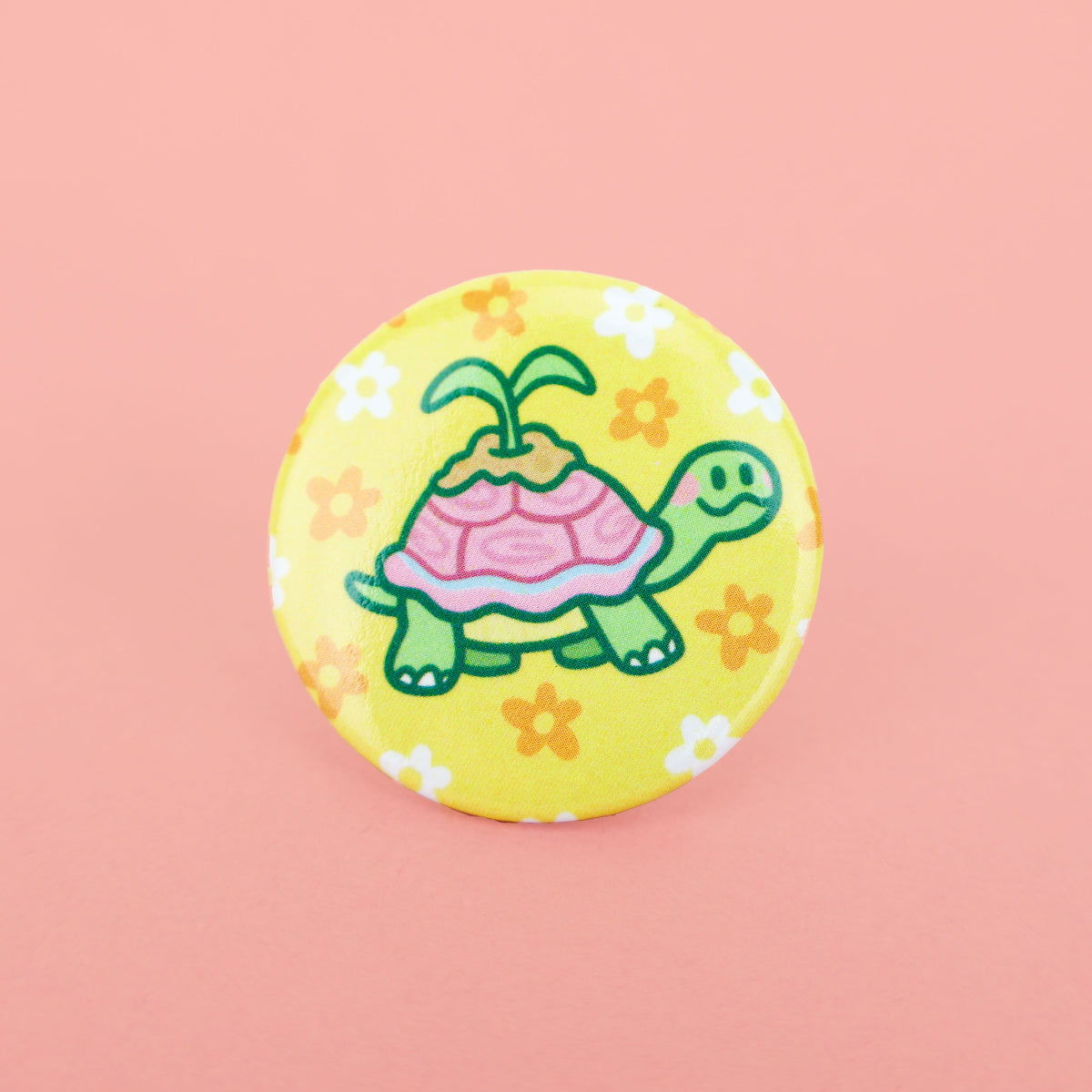Turtle Sprout Pinback Button – Turtle's Soup
