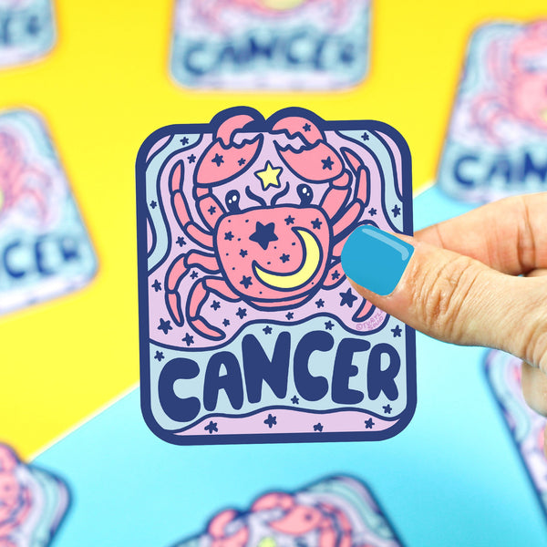 Cancer Zodiac Astrology Sign Vinyl Sticker – Turtle's Soup