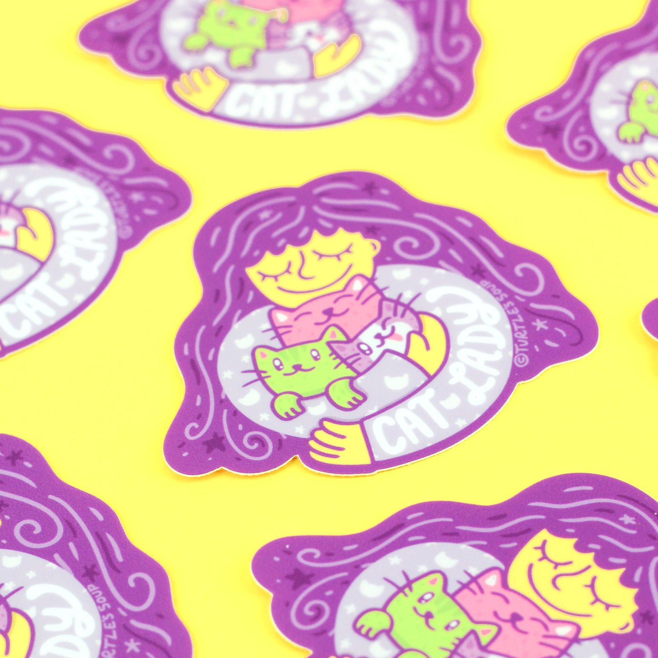 Cat Lady Vinyl Sticker – Turtle's Soup