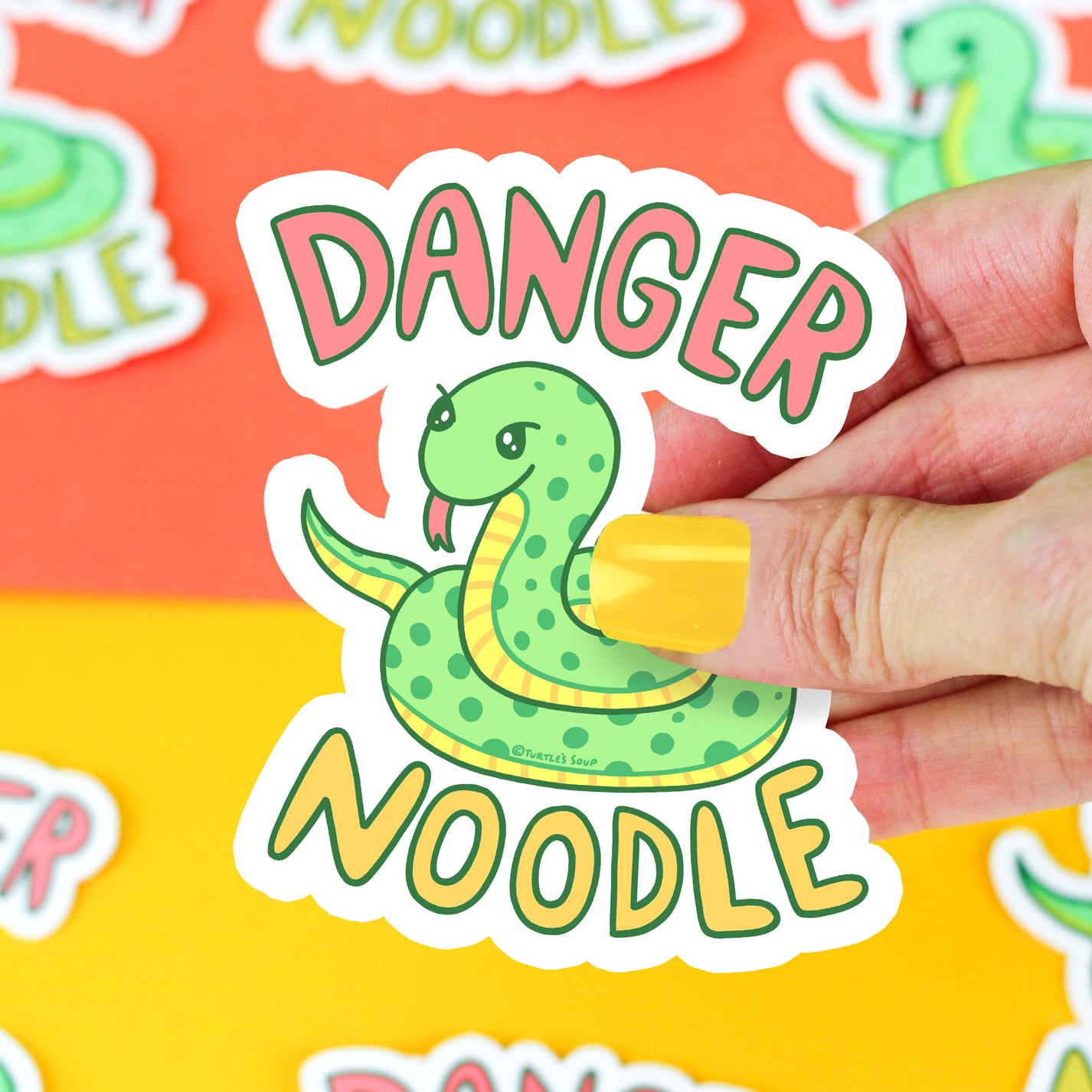 Danger Noodle Snake Vinyl Sticker – Turtle's Soup