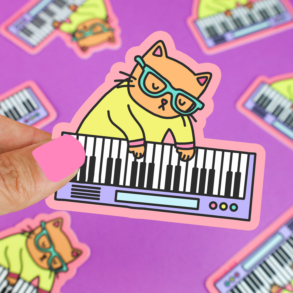Keyboard Cat Vinyl Sticker – Turtle's Soup