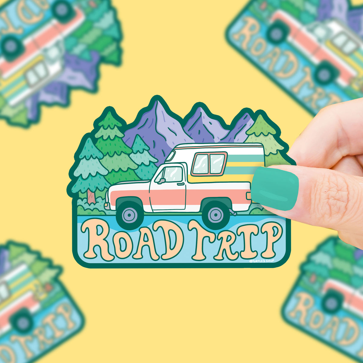 Road Trip Vinyl Sticker – Turtle's Soup