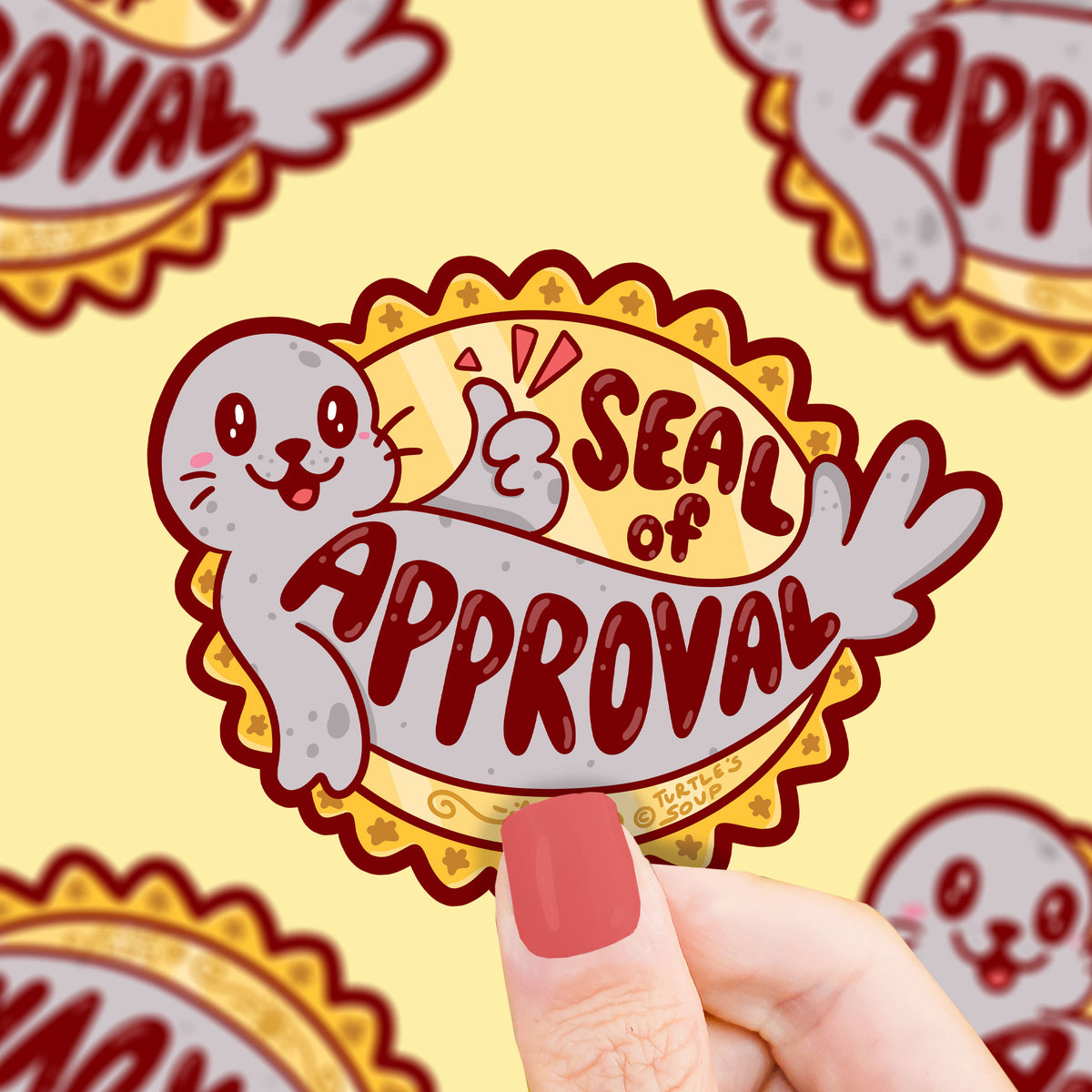 Seal of Approval Vinyl Sticker – Turtle's Soup