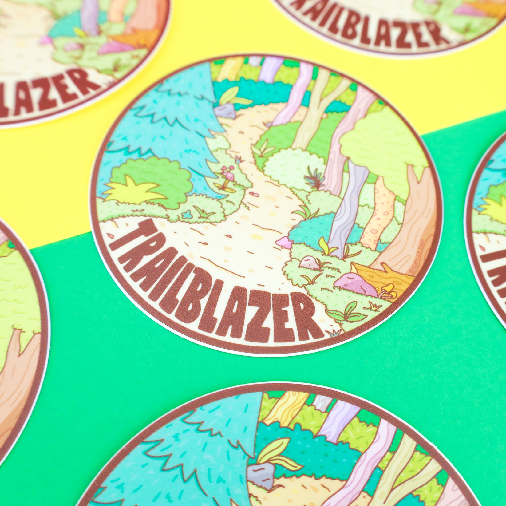 Trailblazer Hiking Vinyl Sticker – Turtle's Soup