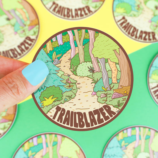 Trailblazer Hiking Vinyl Sticker – Turtle's Soup