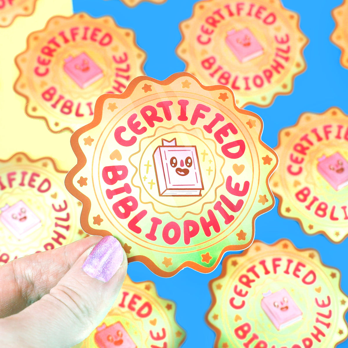 Certified Bibliophile Metallic Vinyl Sticker – Turtle's Soup