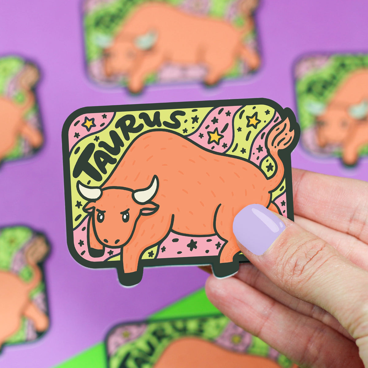 Taurus Zodiac Astrology Sign Vinyl Sticker – Turtle's Soup